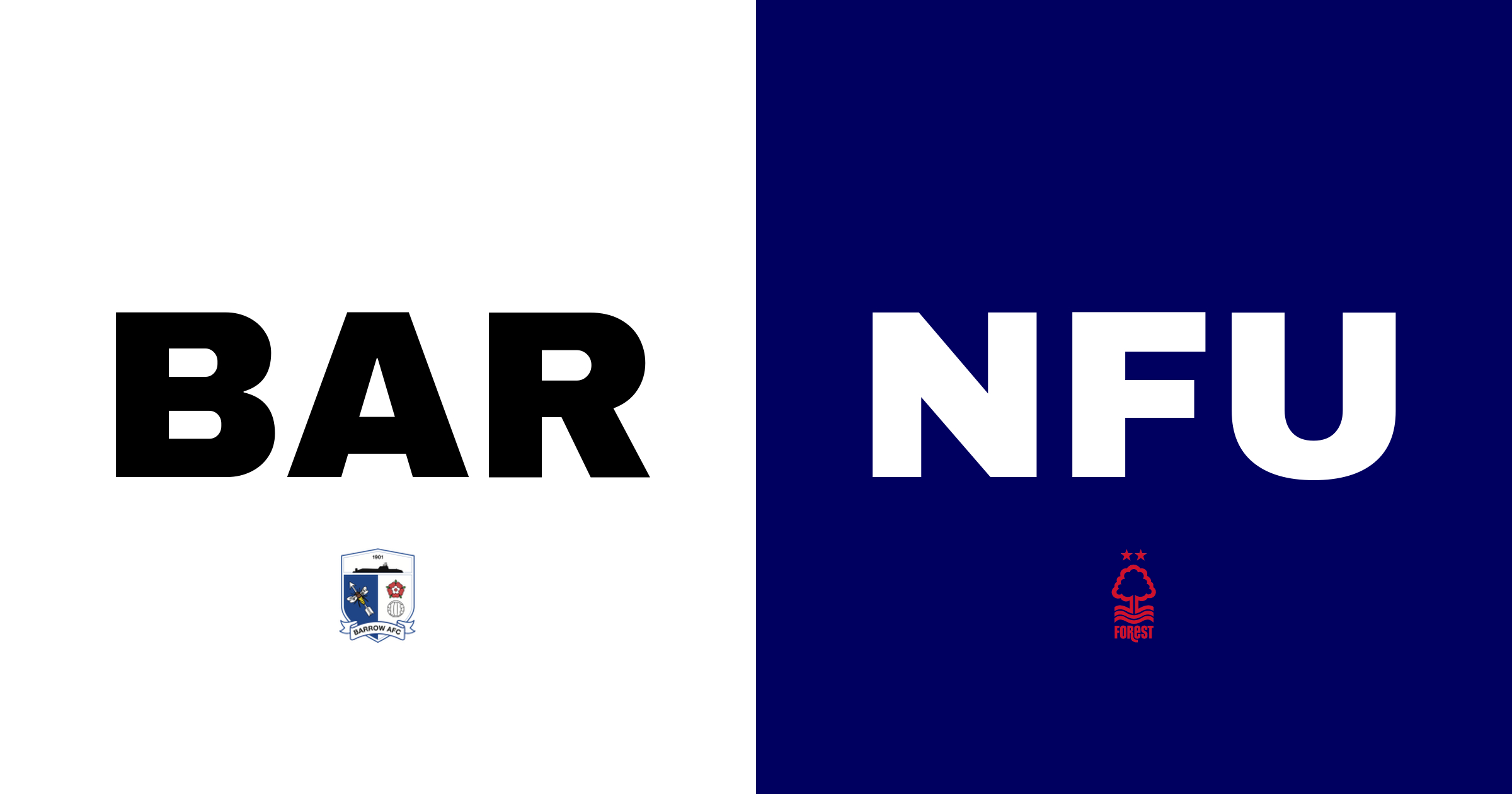 Barrow vs Nottingham Forest U21 - EFL Trophy 2025/26 | fussballtages.de